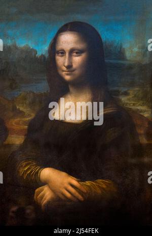 . Portrait of Lisa Gherardini, wife of Francesco del Giocondo, known as ...