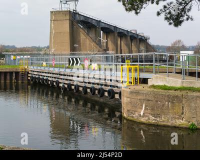 Holme Lock Colwick Sluices built in 1955 to control the water flow of ...