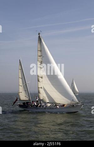Classic yacht Gipsy Moth IV during the annual ASTO Small Ships race ...