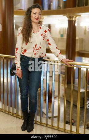 French opera singer Julie Fuchs poses during the portrait session at ...