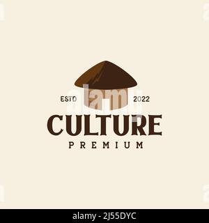 Vector illustration of a traditional Indonesia Rumah Gadang house in ...