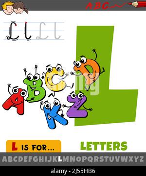 funny letters alphabet cartoon illustration Stock Vector Image & Art ...