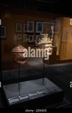 Ritual mask and Theatre mask depicting Hanuman, Thailand. "Tattoo. Art ...