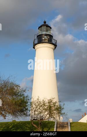 The Port Isabel Lighthouse was built of brick in 1852 on Point Isabel ...