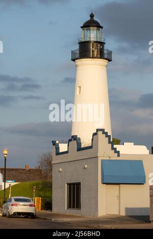 The Port Isabel Lighthouse was built of brick in 1852 on Point Isabel ...