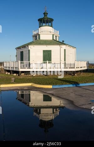 The Half Moon Reef Lighthouse was built in 1858 in Matagorda Bay but ...