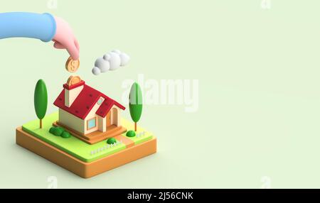 Save money for house property for business financial marketing banking ...