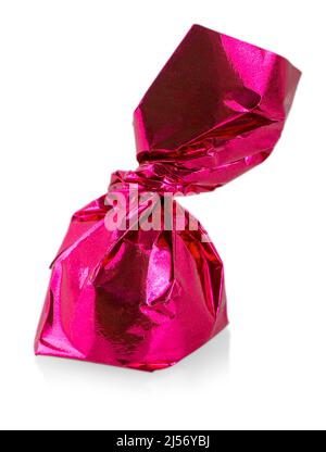 Single Wrapped Green Candy Isolated on a White Background Stock Photo ...