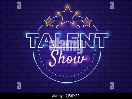Talent Show with Contestants Displaying their Skill on Stage or Podium ...