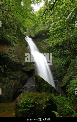Menghuan Falls in the Ruifang District, New Taipei City, Taiwan Stock ...