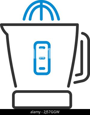 Citrus Juicer Machine Icon. Editable Bold Outline With Color Fill ...