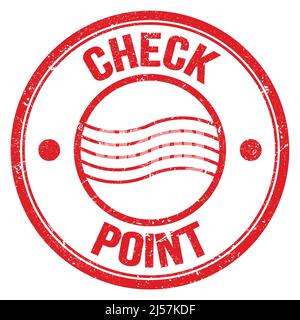 CHECK POINT text written on green grungy stamp sign Stock Photo - Alamy