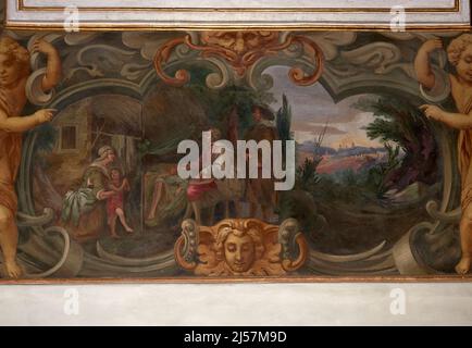 Visitare gli infermi - affresco - Eugenio Giuseppe Conti - 1910 - Crema ...