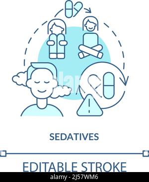Sedatives concept icon Stock Vector Image & Art - Alamy
