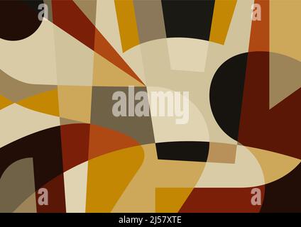 digital framework inspired by a painting expressionism and geometric ...