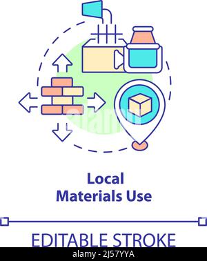 green building materials color icon vector. green building materials ...
