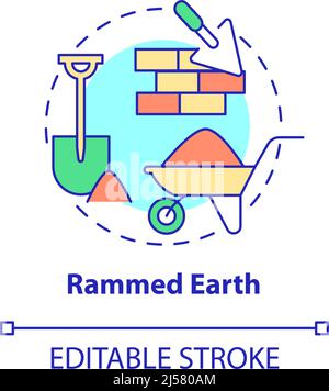 Rammed earth concept icon Stock Vector Image & Art - Alamy