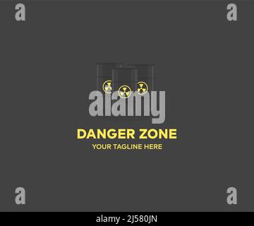 Drilling rig company logo. Offshore oil platform badge in circle. Oil ...