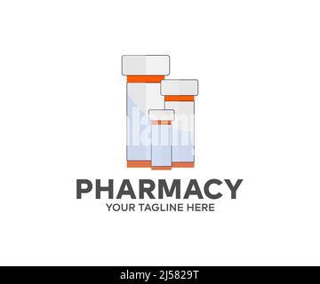 Vector design of retail and healthcare logo. Set of retail and wellness ...