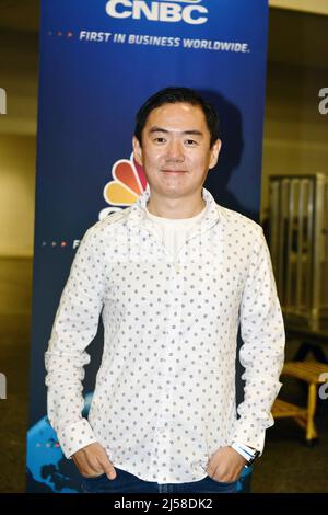 Lin Dai, CEO and Co-founder of OneOf attends eMerge Americas 2022 at ...