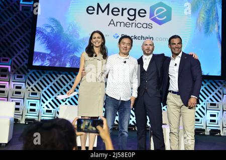 Lin Dai, CEO and Co-founder of OneOf attends eMerge Americas 2022 at ...