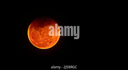 Blood moon over Brazil.. Lunar eclipse of July 27, 2018 Stock Photo - Alamy