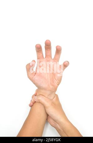 Volkmann contracture in upper limb of Asian young man. It is a ...