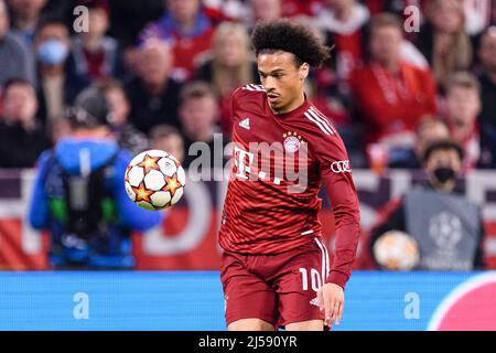 Leroy Sané of Germany dribbles with the ball during the FIFA World Cup ...