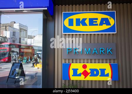 IKEA and Lidl signage Hammersmith, Livat, Kings Mall Shopping Centre ...