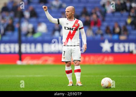 Isi Palazon of Rayo Vallecano during the La Liga match between Rayo ...