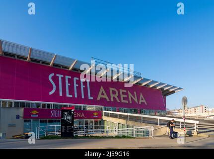 Wien, Vienna: Steffl Arena in 22. Donaustadt, Wien, Austria Stock Photo ...