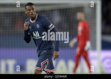 Georginio Wijnaldum during Ligue 1 match between Monaco v Paris Saint ...