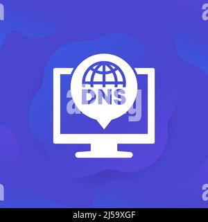 DNS icon for web and apps Stock Vector Image & Art - Alamy