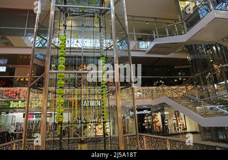 Clock of flowing time, Europa Center, Charlottenburg, Berlin Stock ...