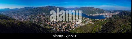 Landscape of Lake Como near the border with switzerland Stock Photo - Alamy