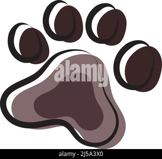 animal footprint isolated icon vector illustration design Stock Vector ...