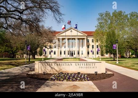 Texas Christian University, TCU Campus Stock Photo - Alamy