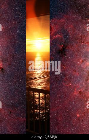 ESCAPE ROOM: Cosmic doorway to the beautiful sunrises of the world seen ...