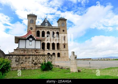 The Rova- The Royal Palace complex at the top of Antananarivo's tallest ...