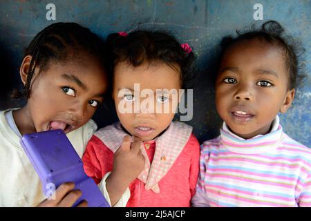 Malagasy girls in Antananarivo, Madagascar Stock Photo - Alamy