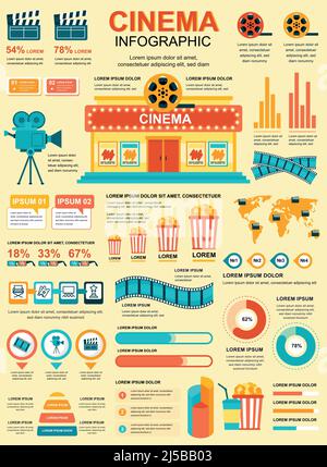 Entertainment industry poster template layout. Cinema, music and events ...