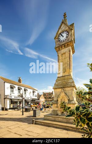 Thirsk North Yorkshire Thirsk Market Place Clock Tower Thirsk with yarn ...