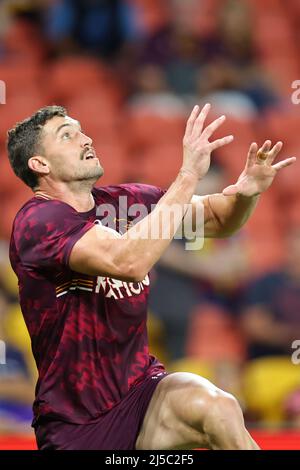 Corey Oates during a Brisbane Broncos NRL training session at Clive ...