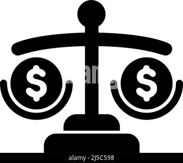 Balance harmony justice vector icon isolated on background. Business ...