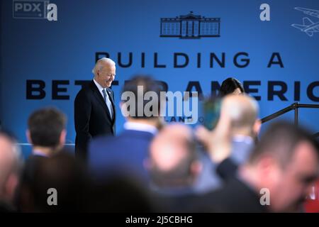 President Joe Biden arrives at Portland International Airport in ...