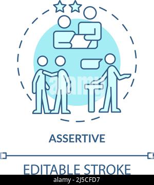 Assertive concept icon Stock Vector Image & Art - Alamy