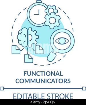 Functional turquoise concept icon Stock Vector Image & Art - Alamy