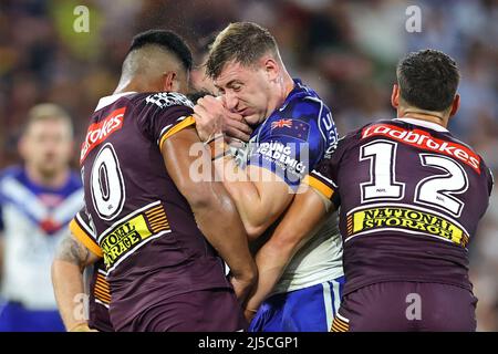Jordan Riki of the Brisbane Broncos is seen posing for a photograph ...