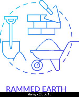 Rammed earth green gradient concept icon Stock Vector Image & Art - Alamy