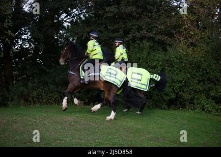Policing after Football Match Stock Photo - Alamy